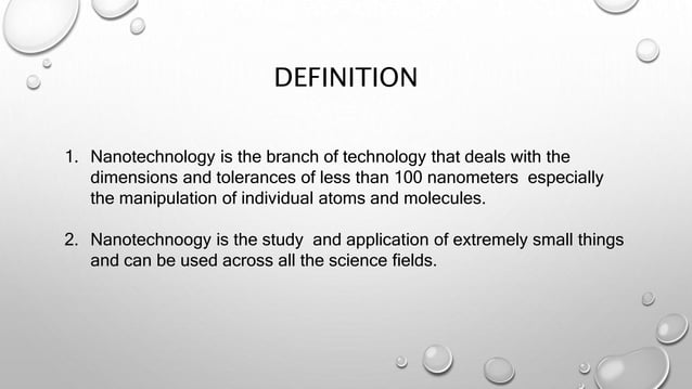 Nanotechnology | PPT