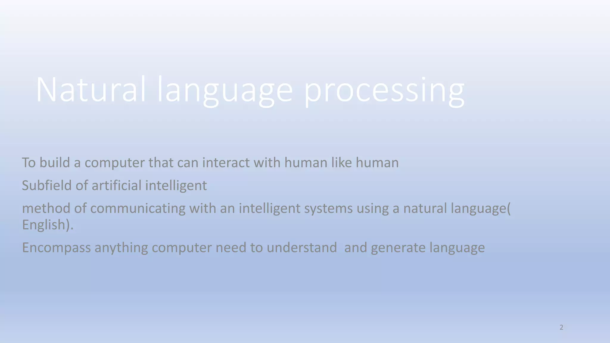 Natural language processing | PPTX | Artificial Intelligence ...