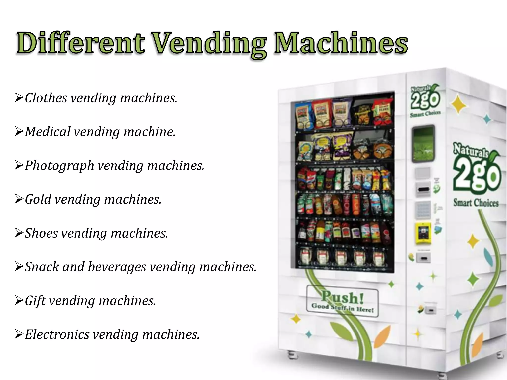 Healthy Vending Machines | PPTX