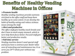 Healthy Vending Machines | PPTX