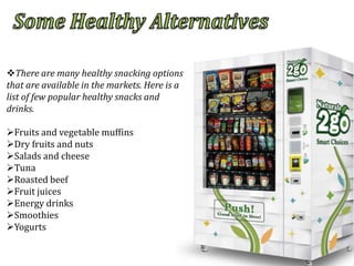 Healthy Vending Machines | PPTX