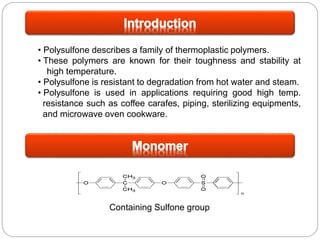 Polysulfone | PPTX
