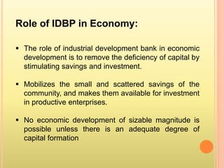 Industrial Development Bank of Pakistan | PPTX | Business Banking ...