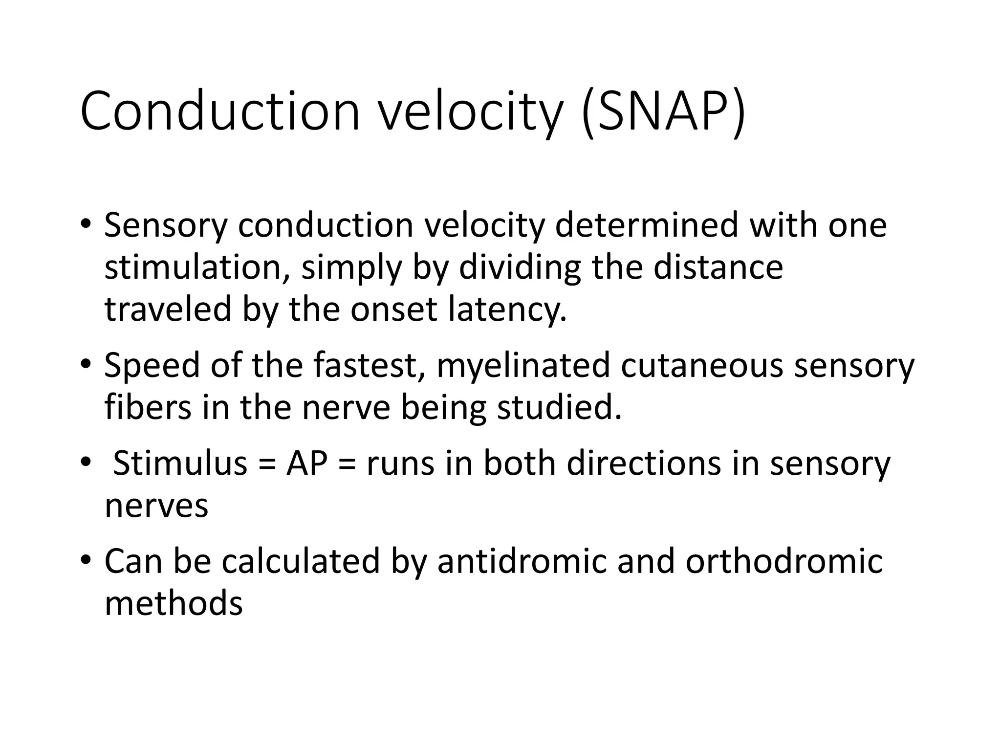 Basic overview of nerve conduction studies | PPTX