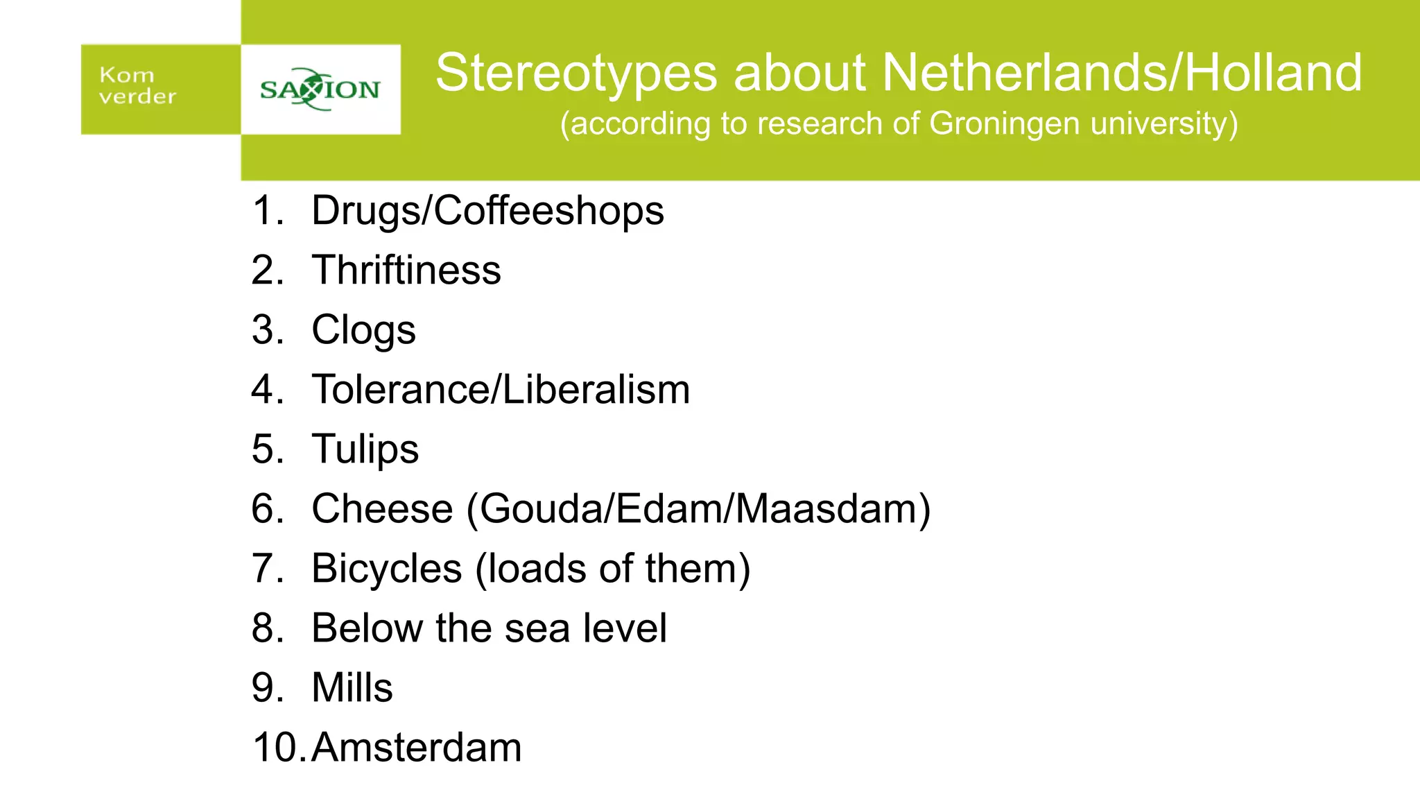 Presentation about the Netherlands | PPTX