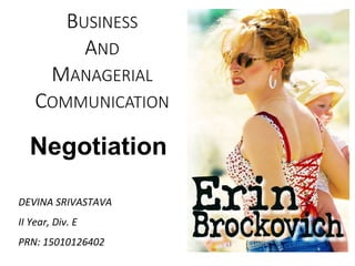 Negotiation in Erin Brockovich (Movie) | PPT