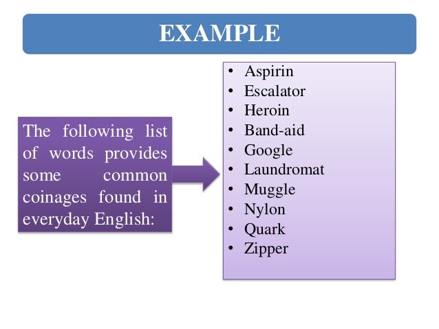 Presentation neologism