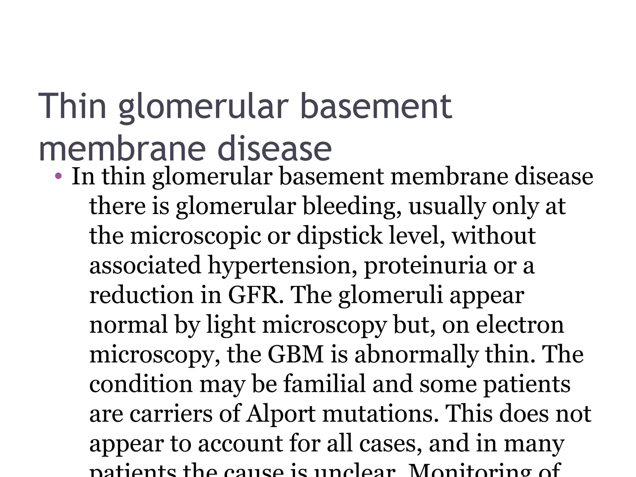 nephro glomerular diseases | ODP