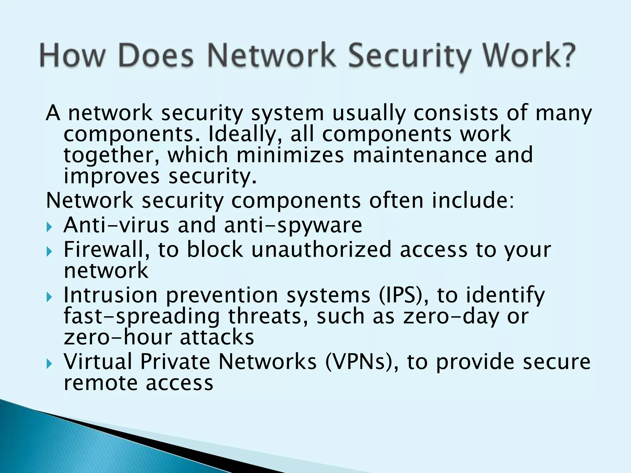 Presentation network security | PPTX