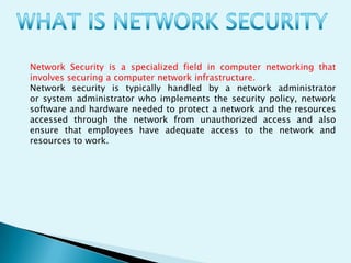 Presentation network security | PPTX