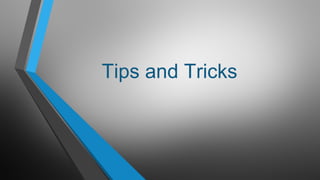 Coldfusion Tips and Tricks | PPT