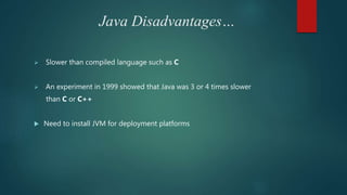 Core java | PPTX | Programming Languages | Computing