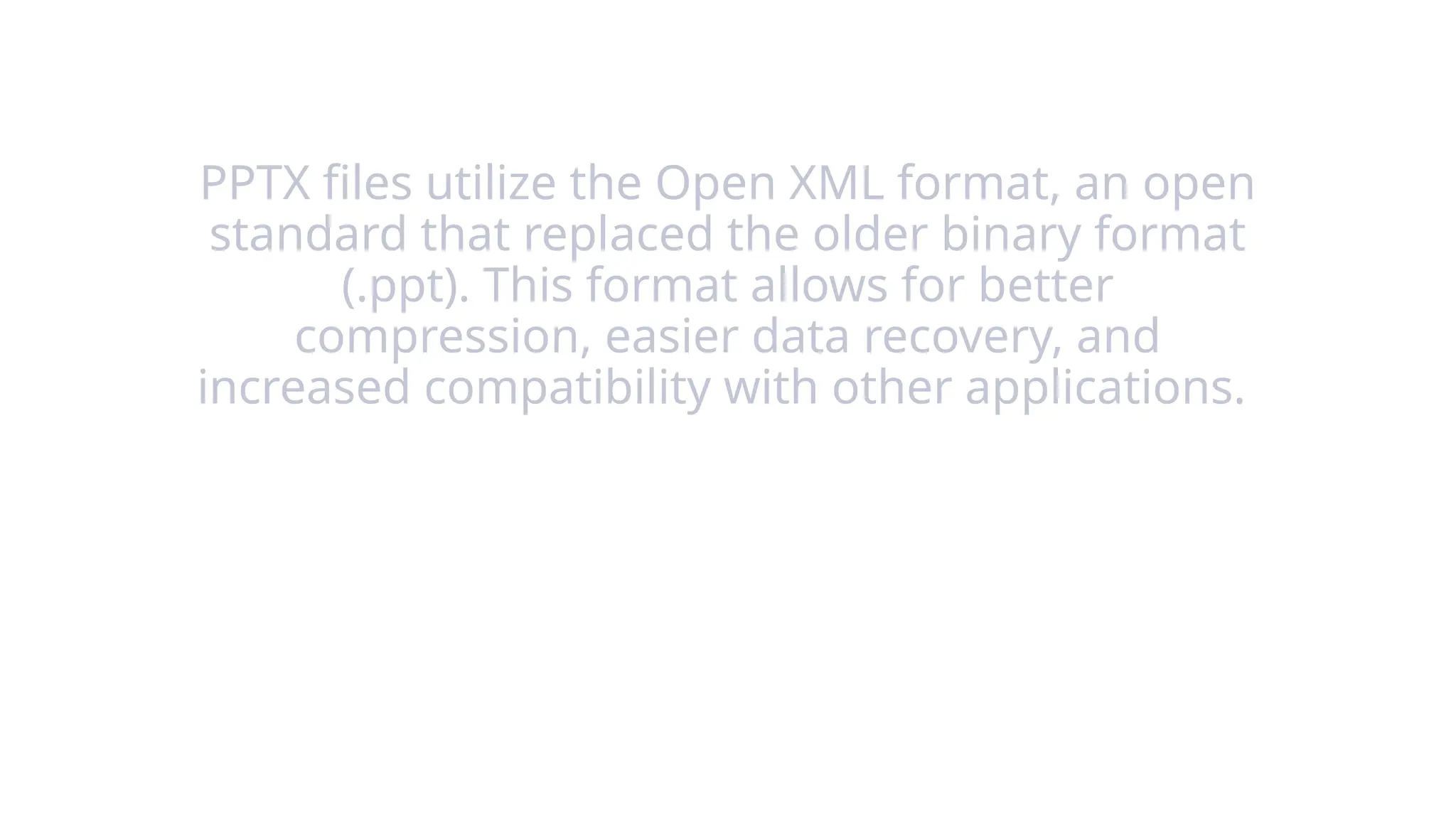 Presentation new- pptx file is a presentation file format used by ...