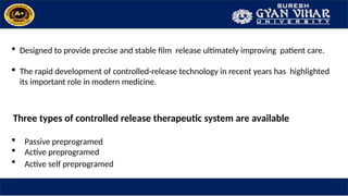 Sustain release and Controlled release drug delivery system | PPTX