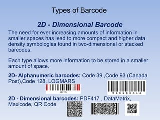 Barcodes (WHW) What ? How ? Why ? | PPT