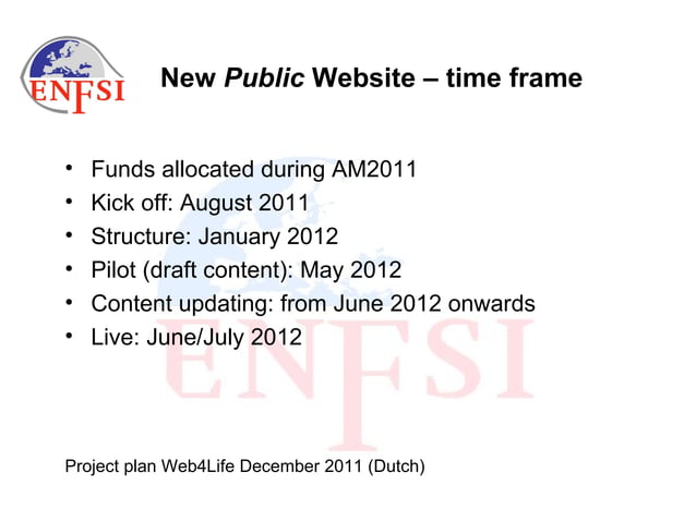 Presentation new ENFSI website AM2012 | PPT