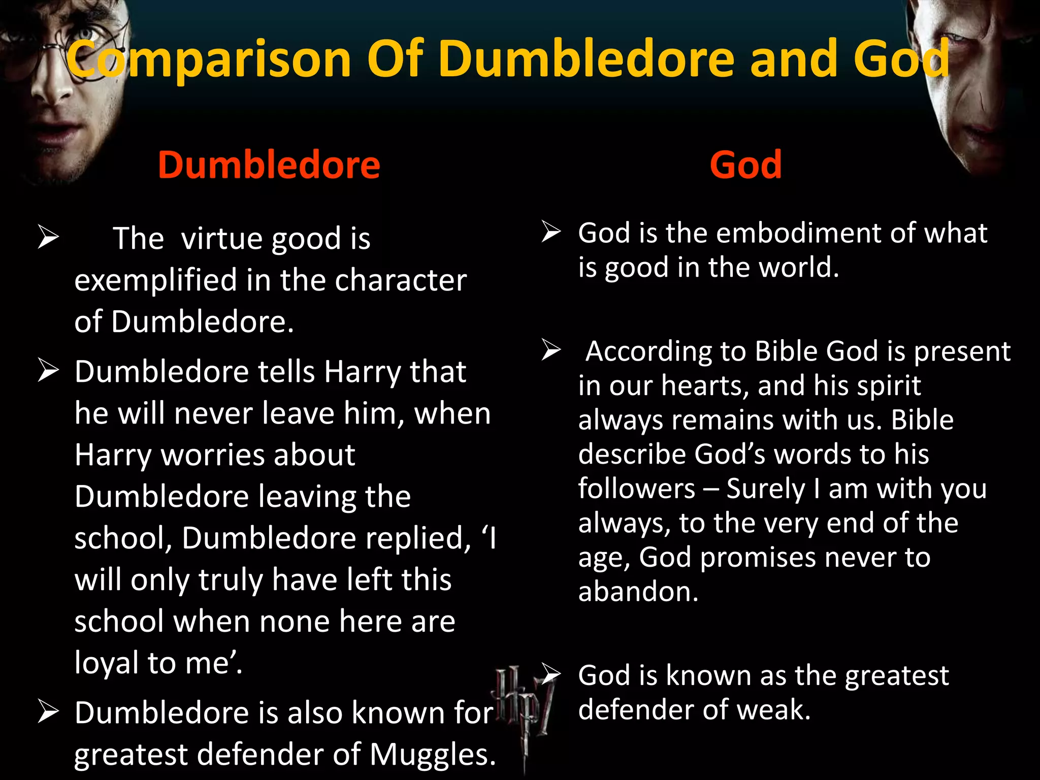 Comparison between Harry Potter and Holy Bible | PPTX