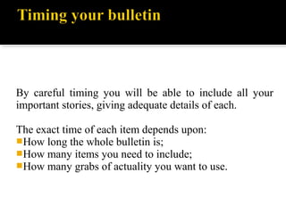 Presentation news bulletin | PPT