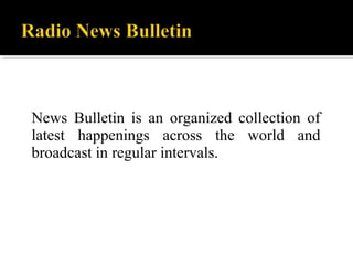 Presentation news bulletin | PPT