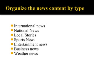 Presentation news bulletin | PPT