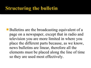 Presentation news bulletin | PPT