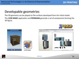 Advanced Technologies in Architecture | PPT