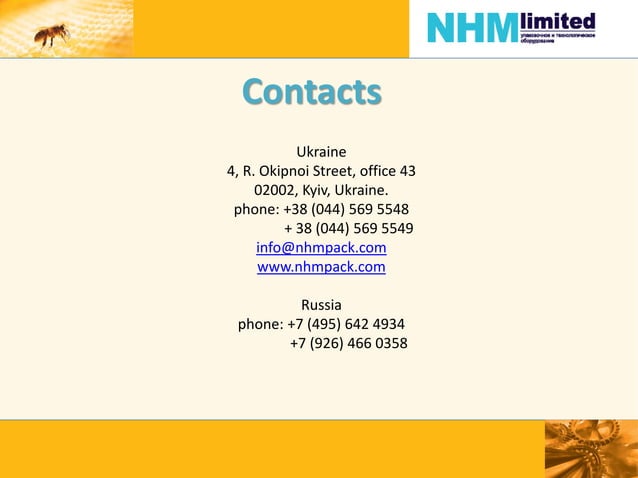 Presentation NHM Limited | PPT