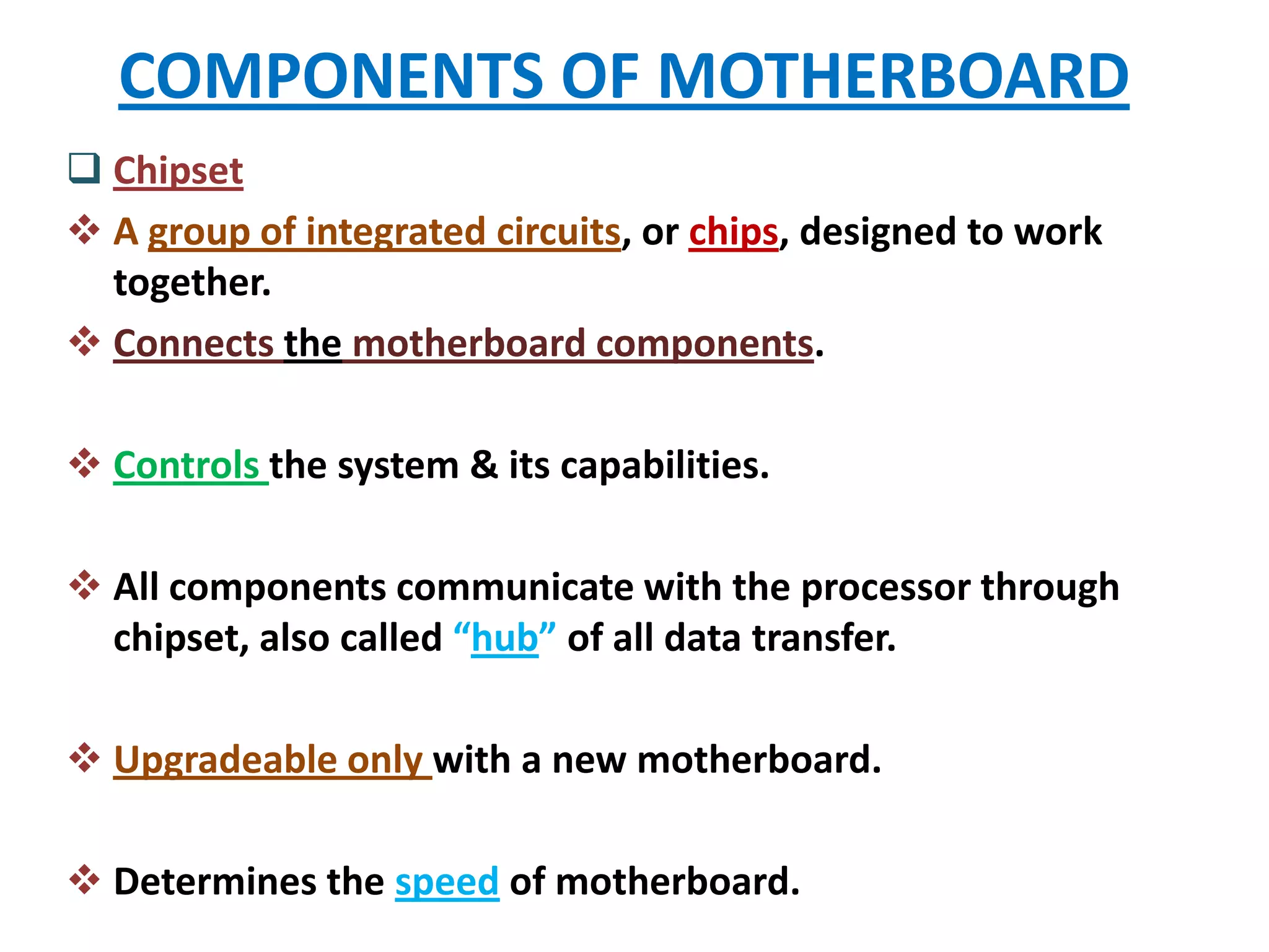 COMPONENTS OF SYSTEM UNIT | PPTX