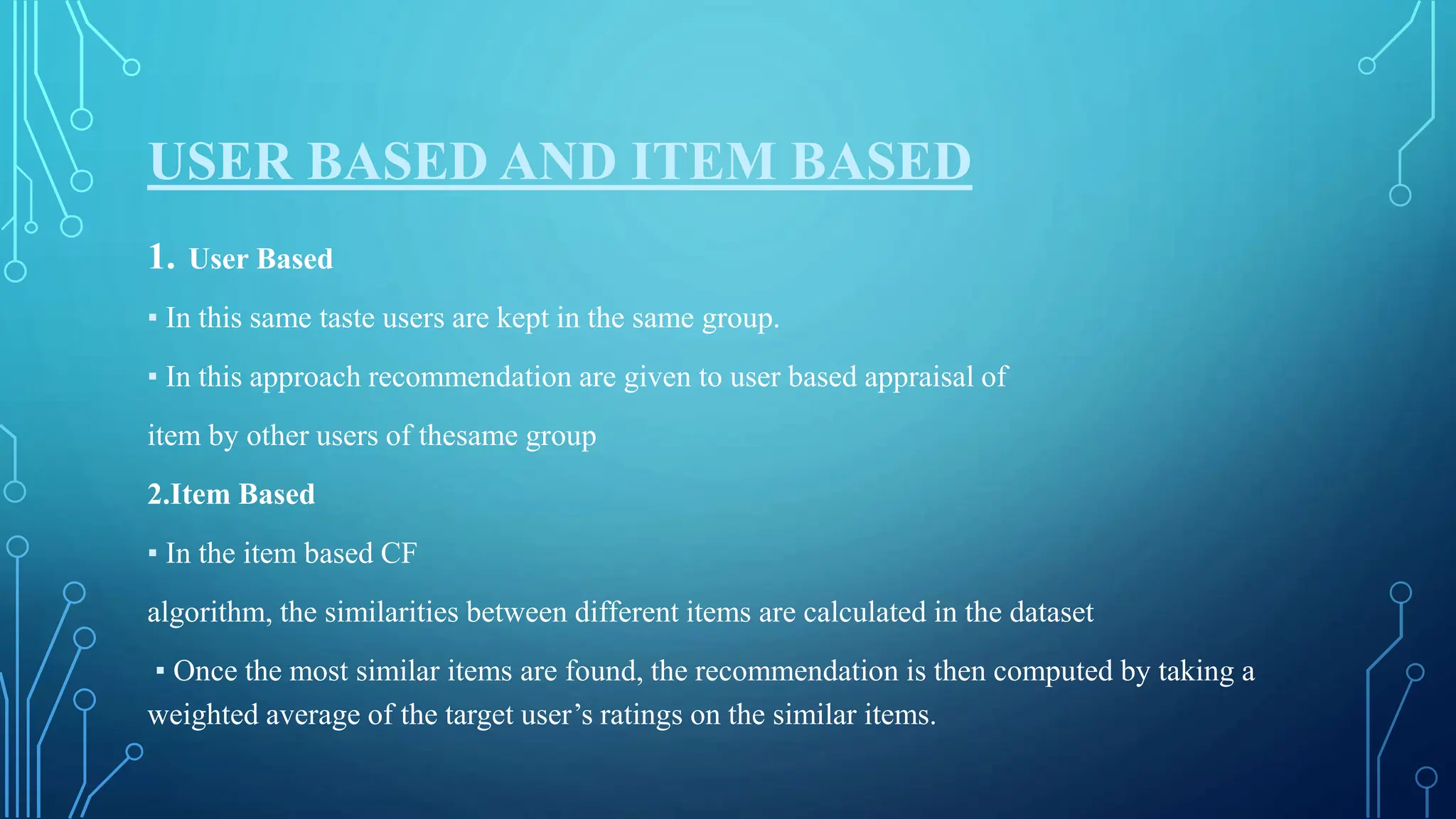 recommendation system techunique and issue | PPTX