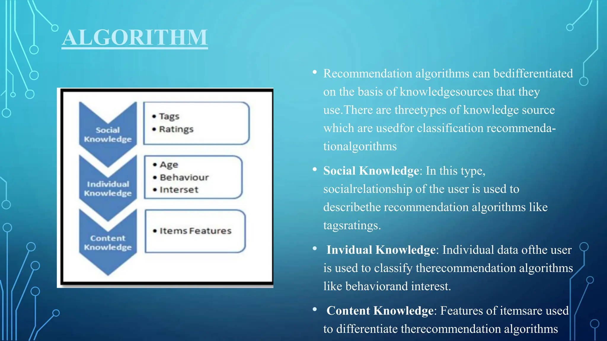 recommendation system techunique and issue | PPTX