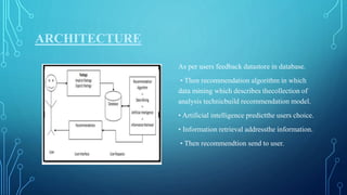 recommendation system techunique and issue | PPT