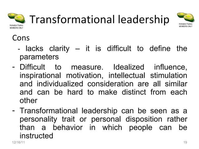 transformational leadership.transactional leadership.interpersonal ...