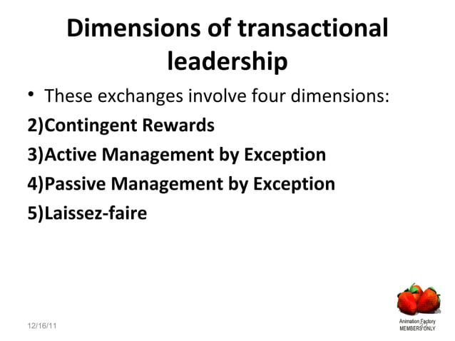 transformational leadership.transactional leadership.interpersonal ...
