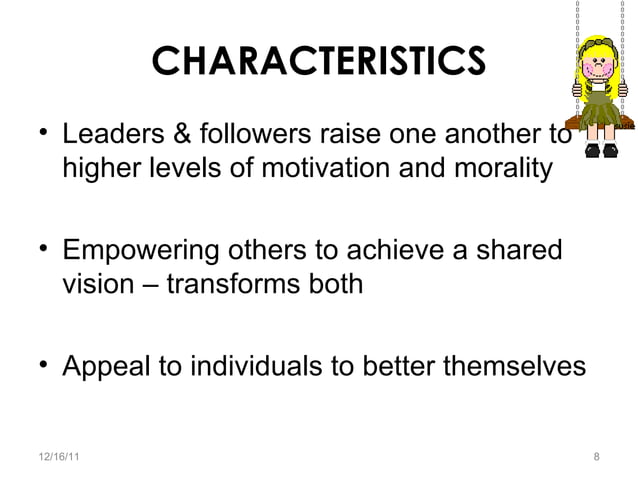 transformational leadership.transactional leadership.interpersonal ...