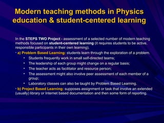 PHYSICS: Learning outcomes and Competences | PPT