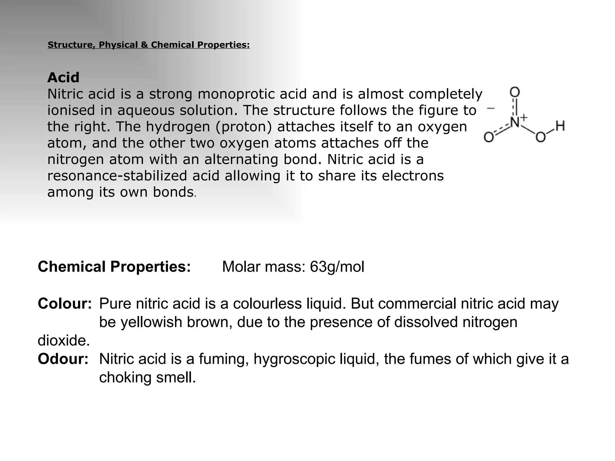 Presentation Nitric Acid | PPT
