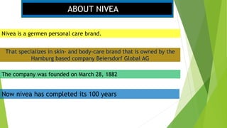 case study of nivea men | PPT