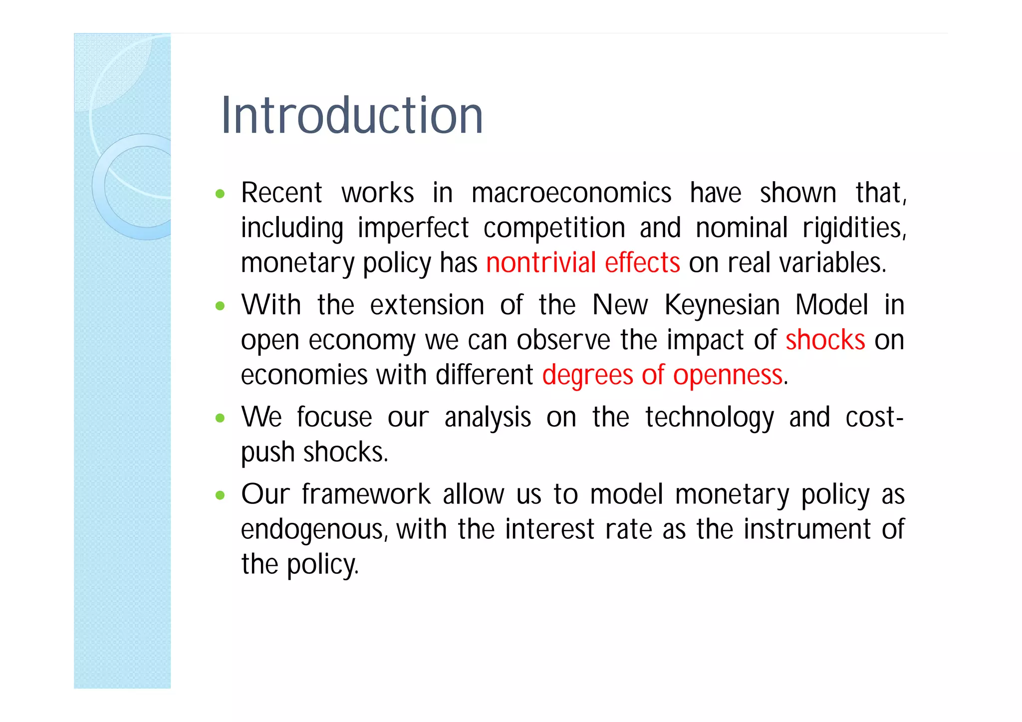 New Keynesian Model in Open Economy | PDF