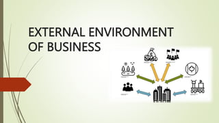 EXTERNAL ENVIRONMENT OF BUSINESS | PPTX