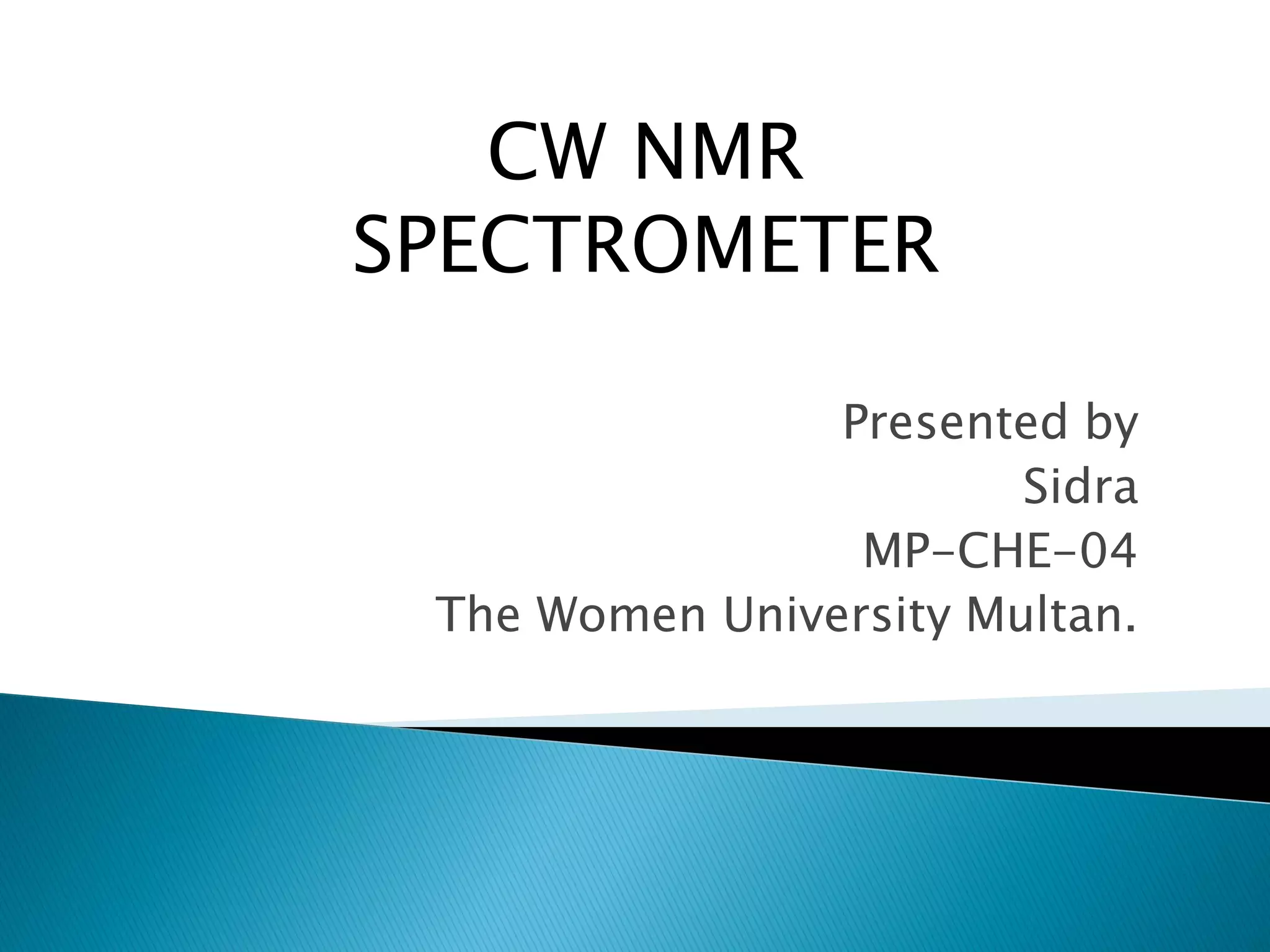 continuous wave NMR | PDF