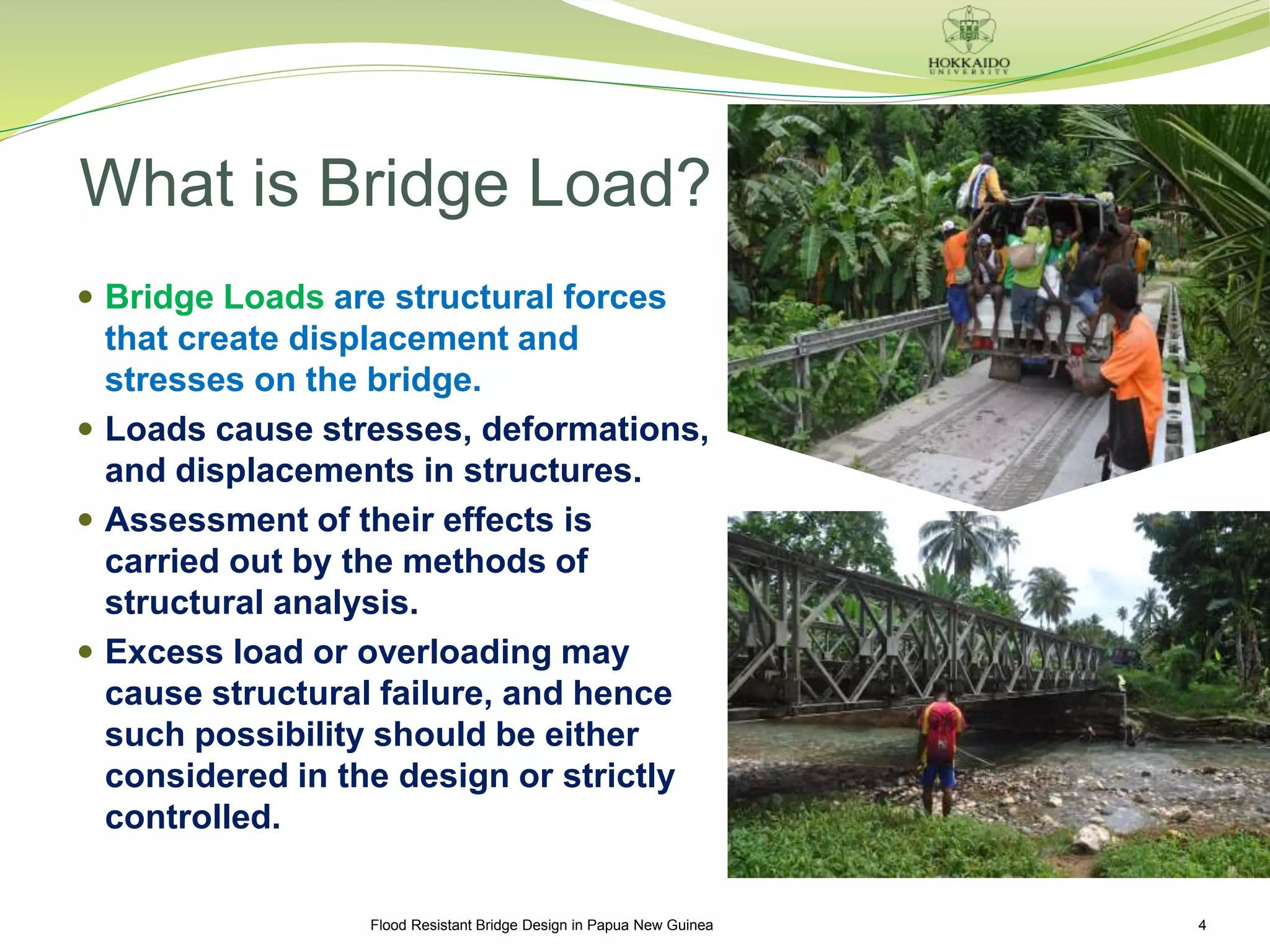 Flood Loads on Bridges over River Crossings | PPTX