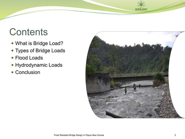 Flood Loads on Bridges over River Crossings | PPT