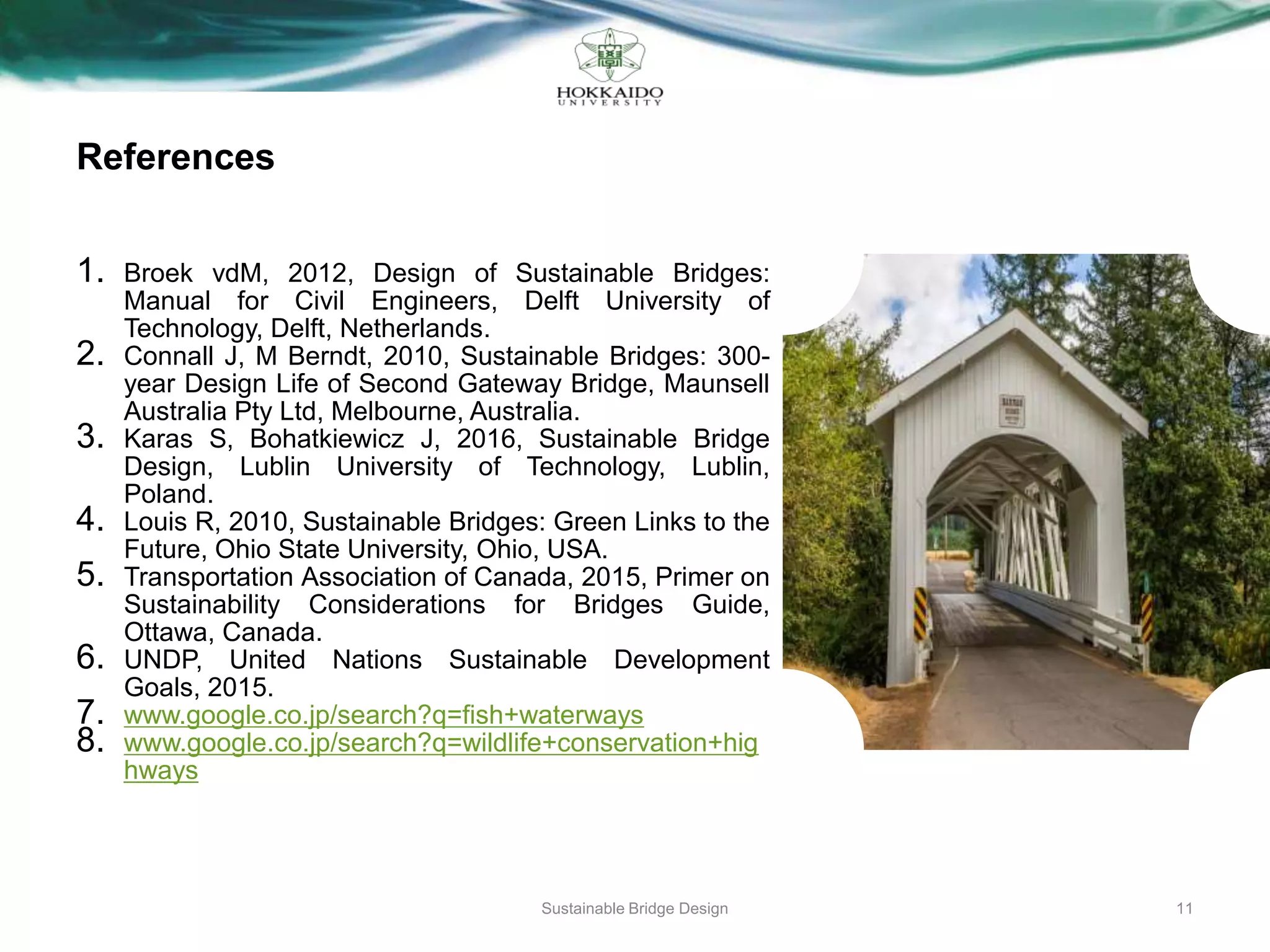 Sustainable Bridge Design | PPTX