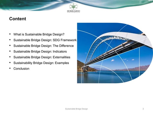 Sustainable Bridge Design | PPTX | Civil Engineering Industry | Industries