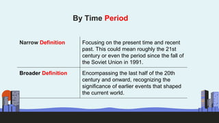 Contemporary World Defined | PPTX