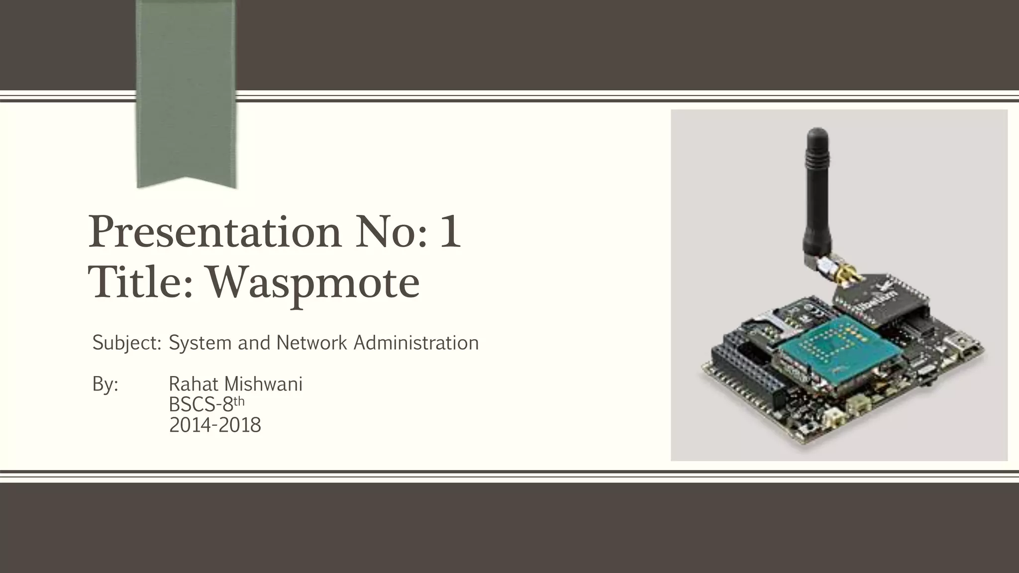 waspmote Presentation | PPT