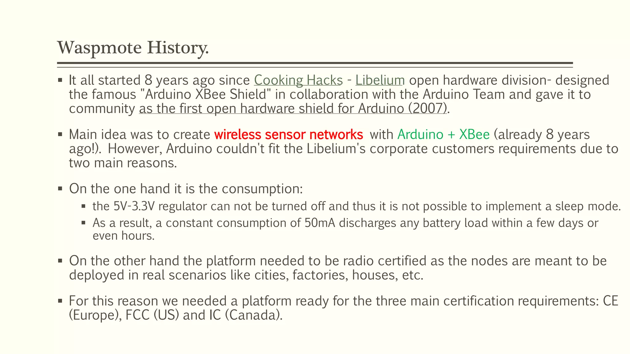 waspmote Presentation | PPT