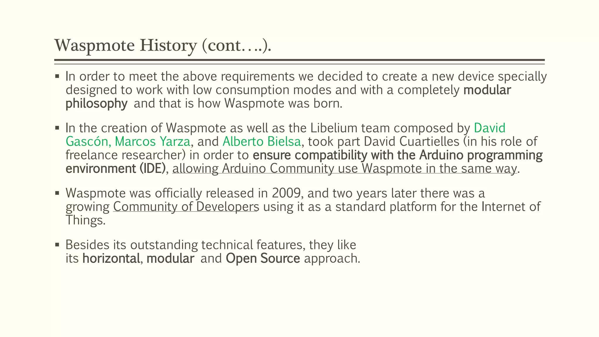 waspmote Presentation | PPT