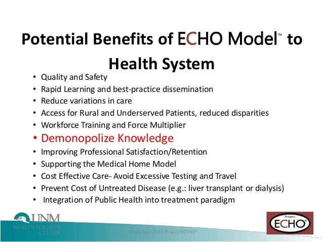 Project ECHO (Extension for Community Health Outcomes)