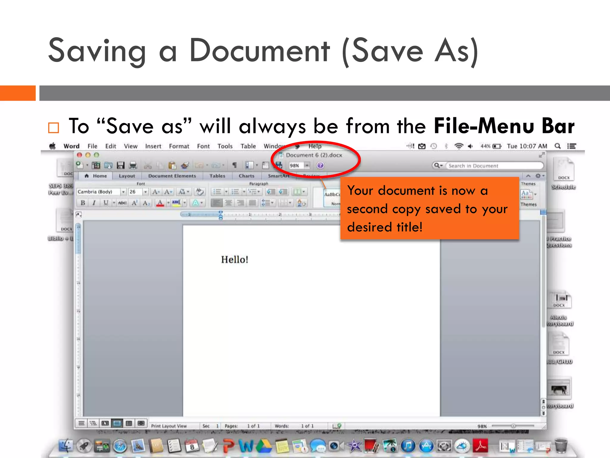 How to Create & Save a Document | PPTX